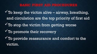 9 - basic fisrt aid powerpoint presentation | PPT