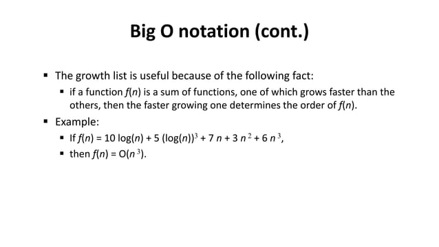 9 big o-notation | PPTX | Programming Languages | Computing