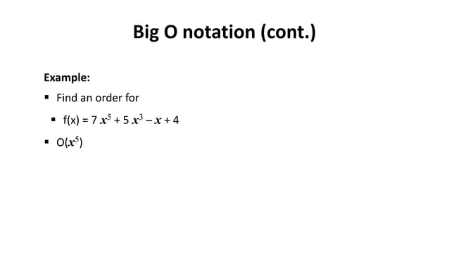 9 big o-notation | PPTX | Programming Languages | Computing