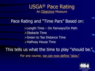 Bill Yates Improving Pace of Play | PDF