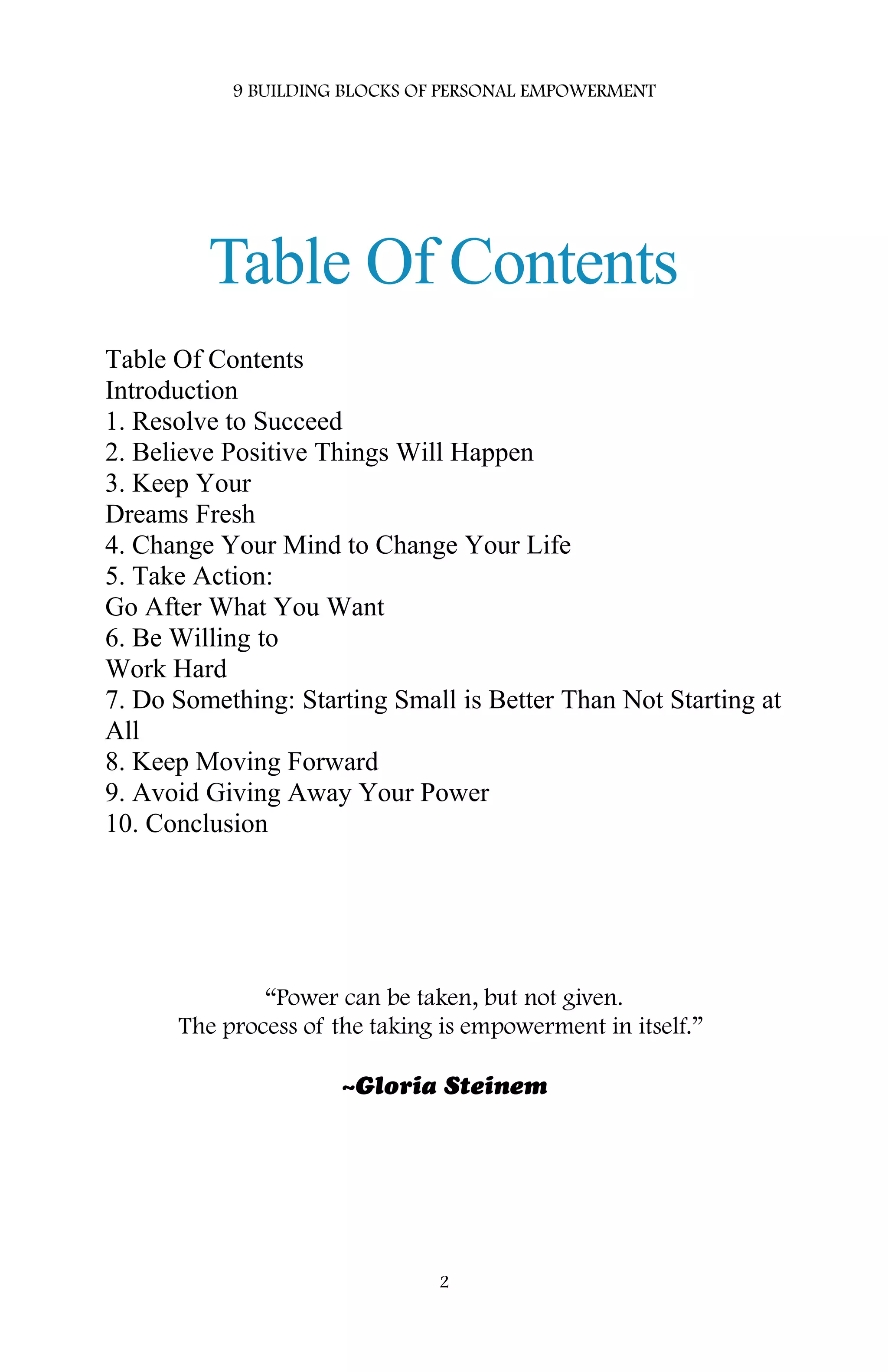 9 building-blocks-of-personal-empowerment | PDF