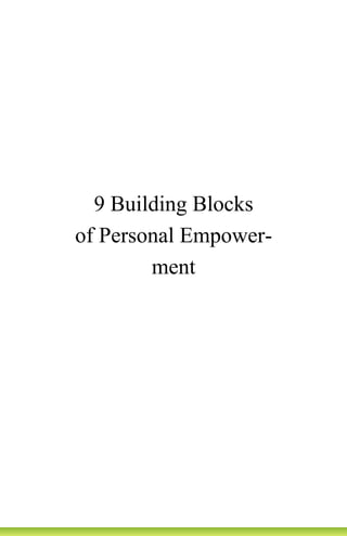 9 building-blocks-of-personal-empowerment | PDF