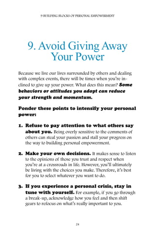 9 building-blocks-of-personal-empowerment | PDF