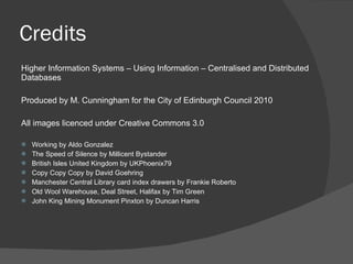 Centralised and distributed databases | PPT