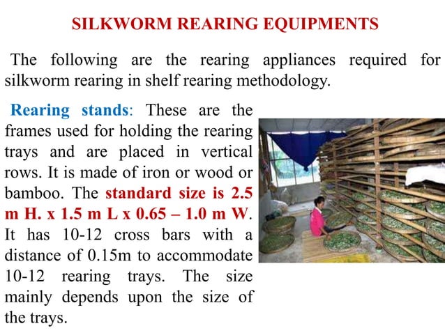 9 chapter silkworm rearing plan , rearing house plan and equipments | PPTX