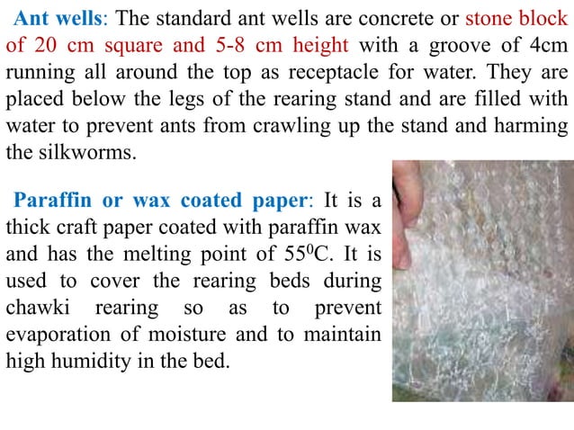 9 chapter silkworm rearing plan , rearing house plan and equipments | PPTX