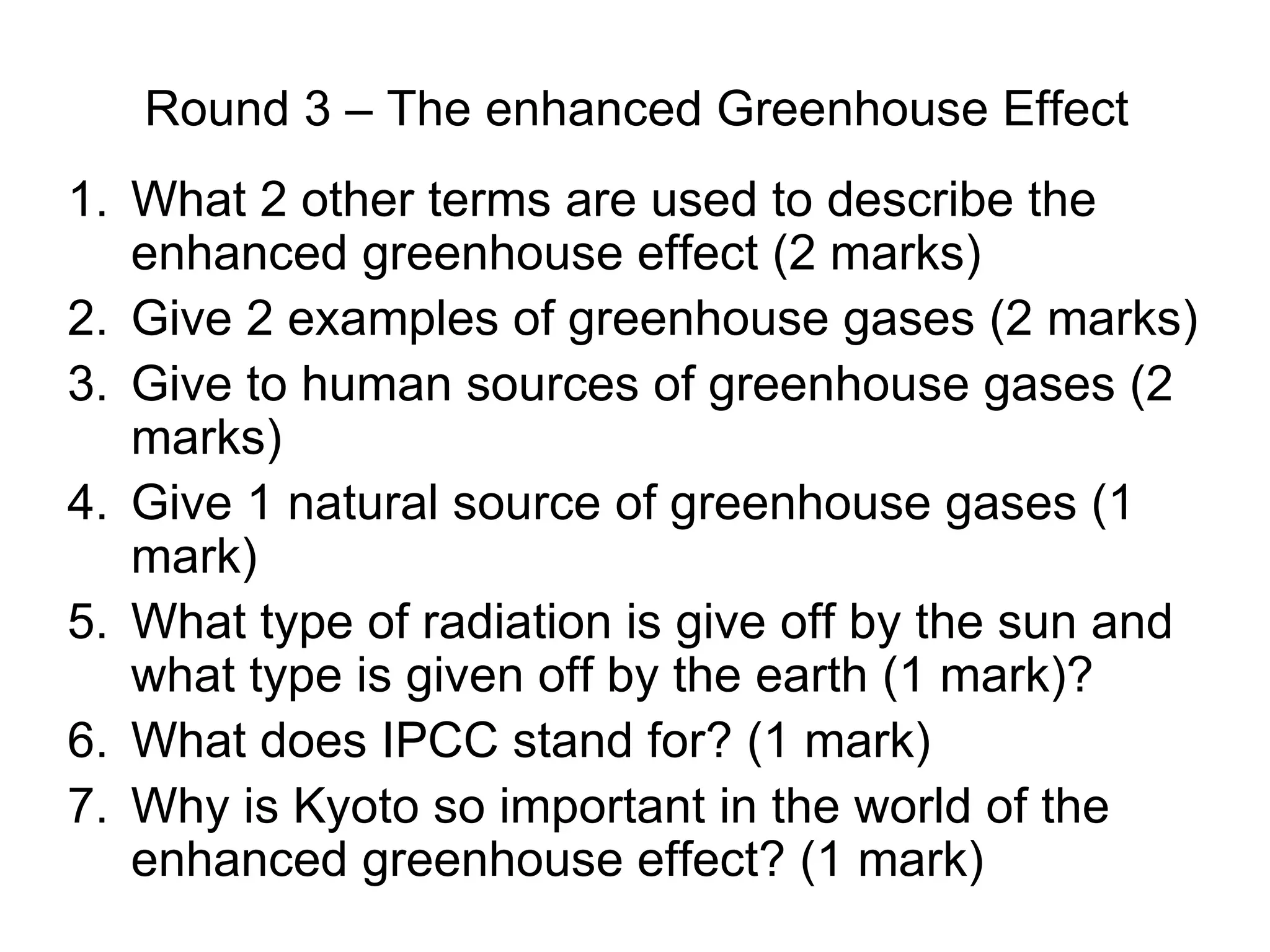 9 Climatic Hazards And Change Pub Quiz | PPT