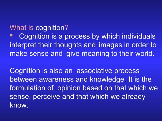9 cognition | PPT