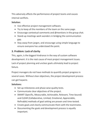 9 Common Challenges in the Software Development Process | PDF
