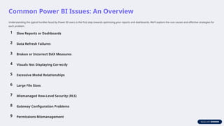 9-Common-Power-BI-Issues-and-How-to-Fix-Them | PPTX