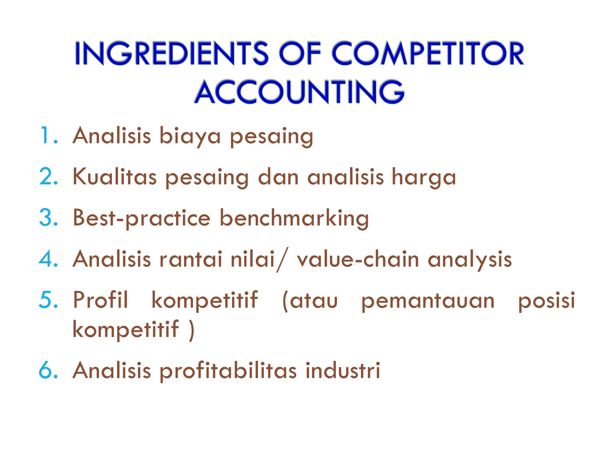 Competitor Analysis. - Analisis Pesaing.ppt