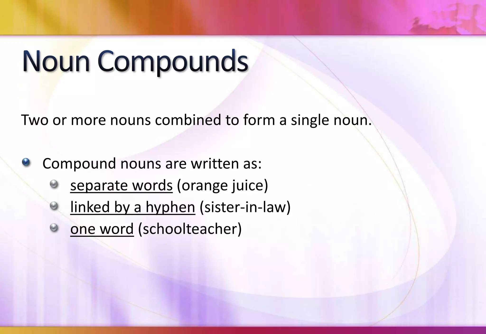 Compounding (Linguistics) | PPTX