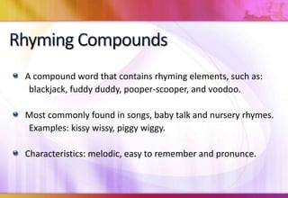 Compounding (Linguistics) | PPTX