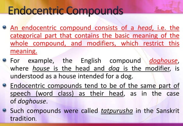 Compounding (Linguistics) | PPTX