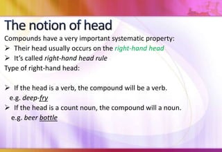Compounding (Linguistics) | PPTX