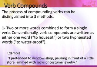 Compounding (Linguistics) | PPTX