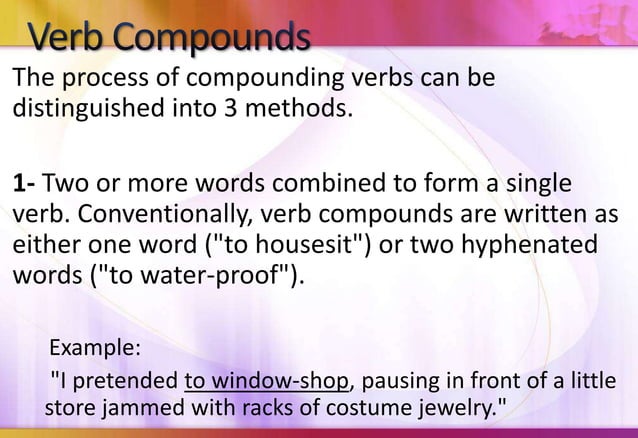Compounding (Linguistics) | PPTX
