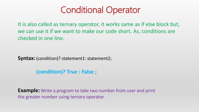 What are conditional statements? | PPT