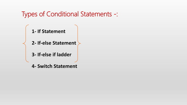 What are conditional statements? | PPT