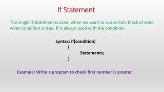 What are conditional statements? | PPT