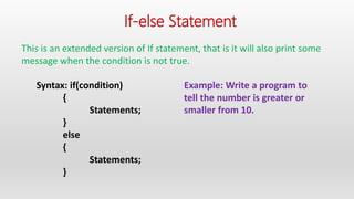 What are conditional statements? | PPT