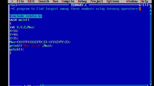 Conditional and special operators | PPT