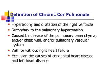 9.Cor Pulmonale | PPT