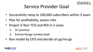 Cost Advantages of Cloud Video by Arnaud Perrier of Envivio | PPT