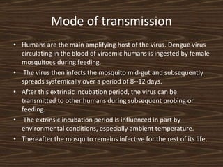 Mode Of Transmission Dengue