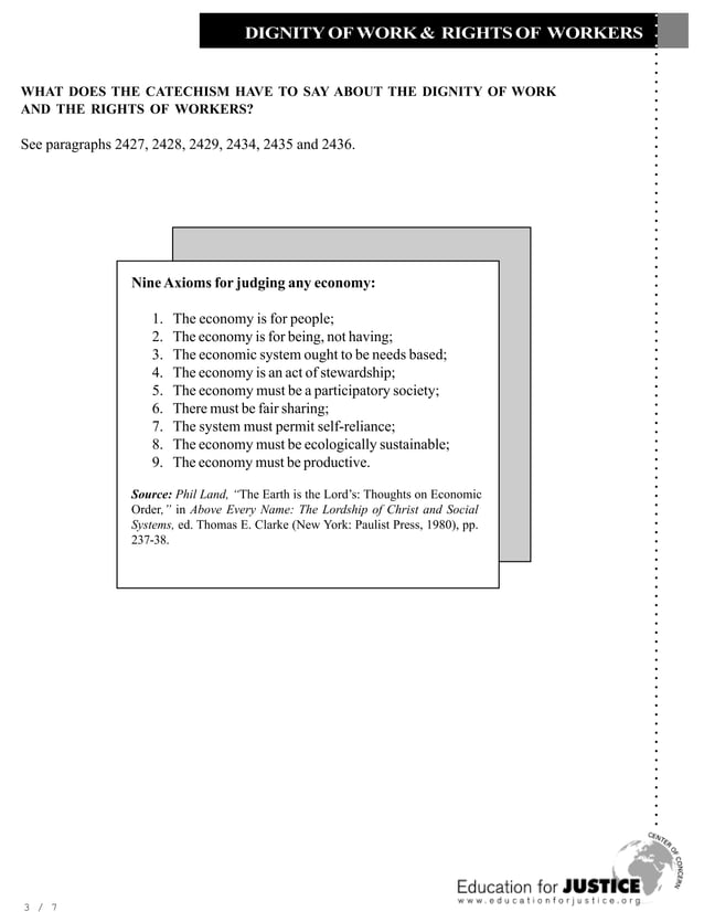 9 dignity-of-work+rights-of-workers | PDF