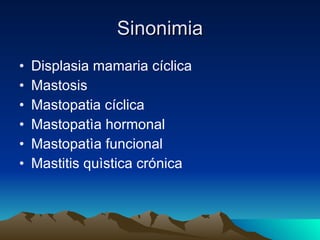 9. displasia mamaria | PPT