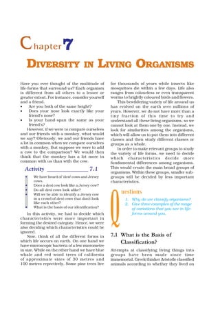 9 diversity in living organisms | PDF
