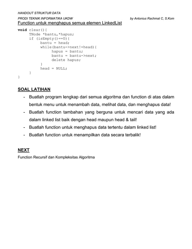 9.double linked list circular | PDF