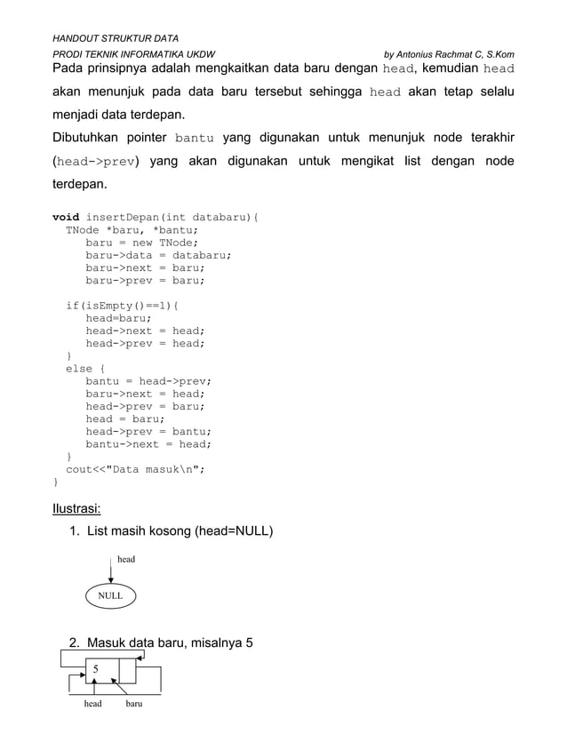 9.double linked list circular | PDF