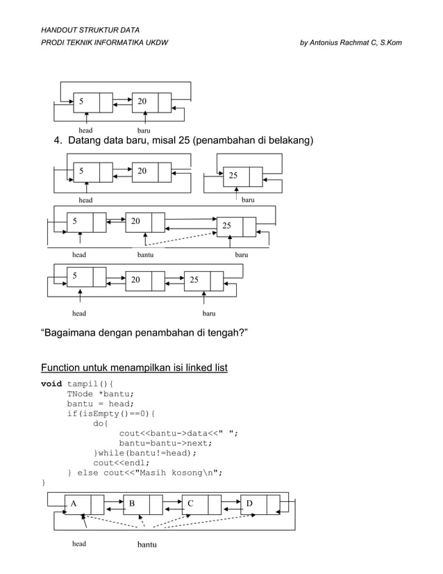 9.double linked list circular | PDF