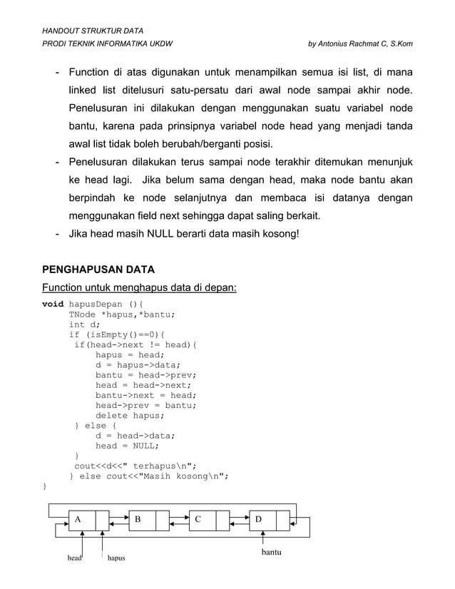 9.double linked list circular | PDF