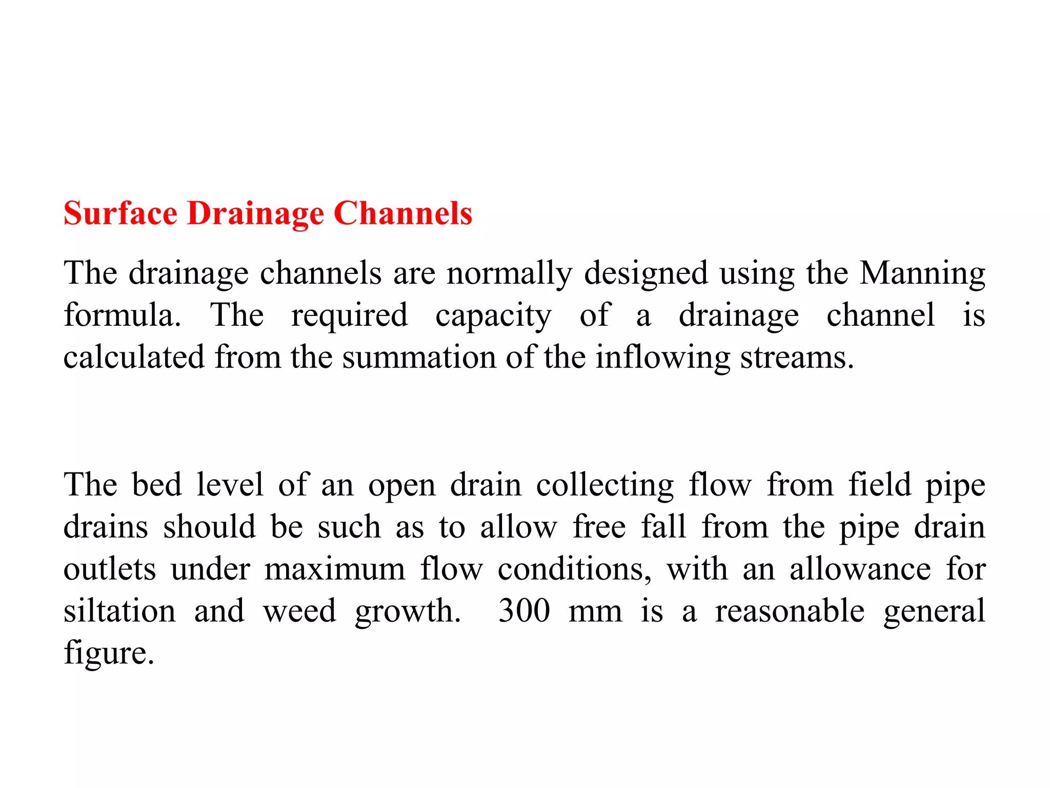 Drainage Engineering (Drainage and design of drainage systems) | PPT