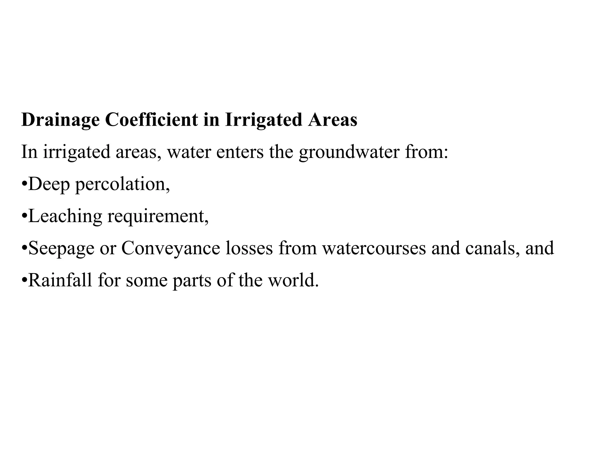 Drainage Engineering (Drainage and design of drainage systems) | PPT