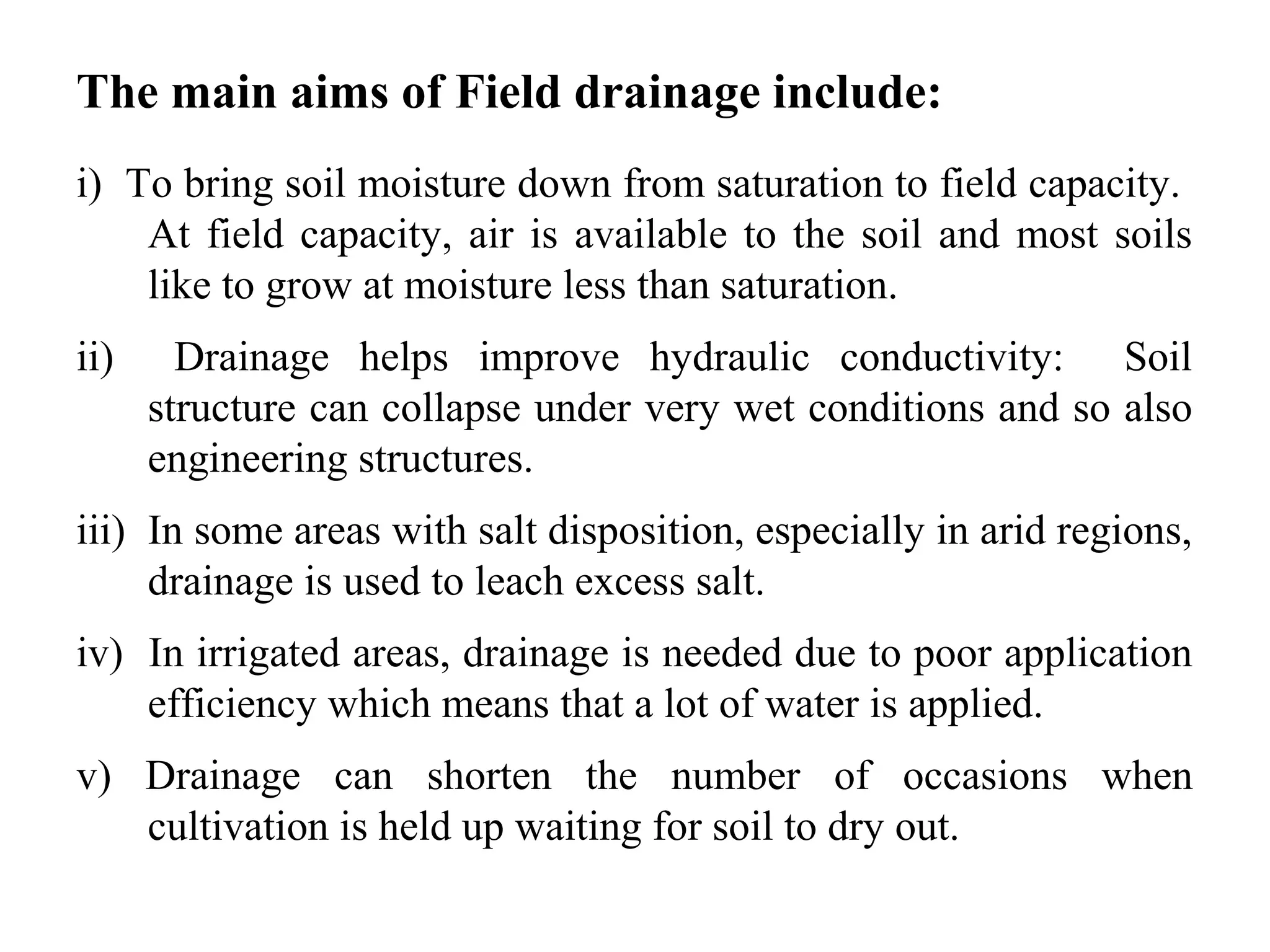 Drainage Engineering (Drainage and design of drainage systems) | PPT