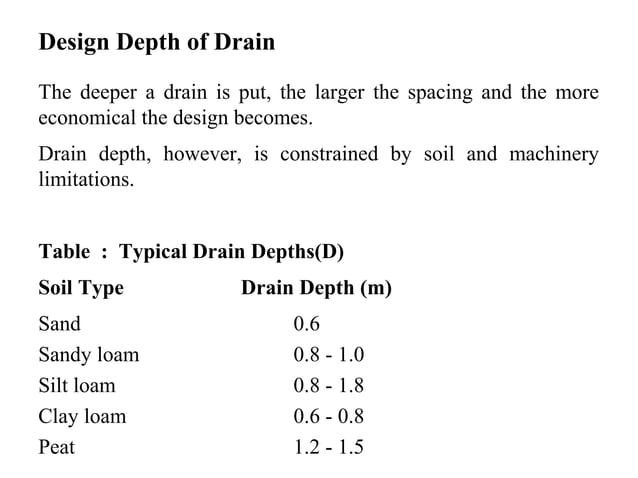 Drainage Engineering (Drainage and design of drainage systems) | PPT