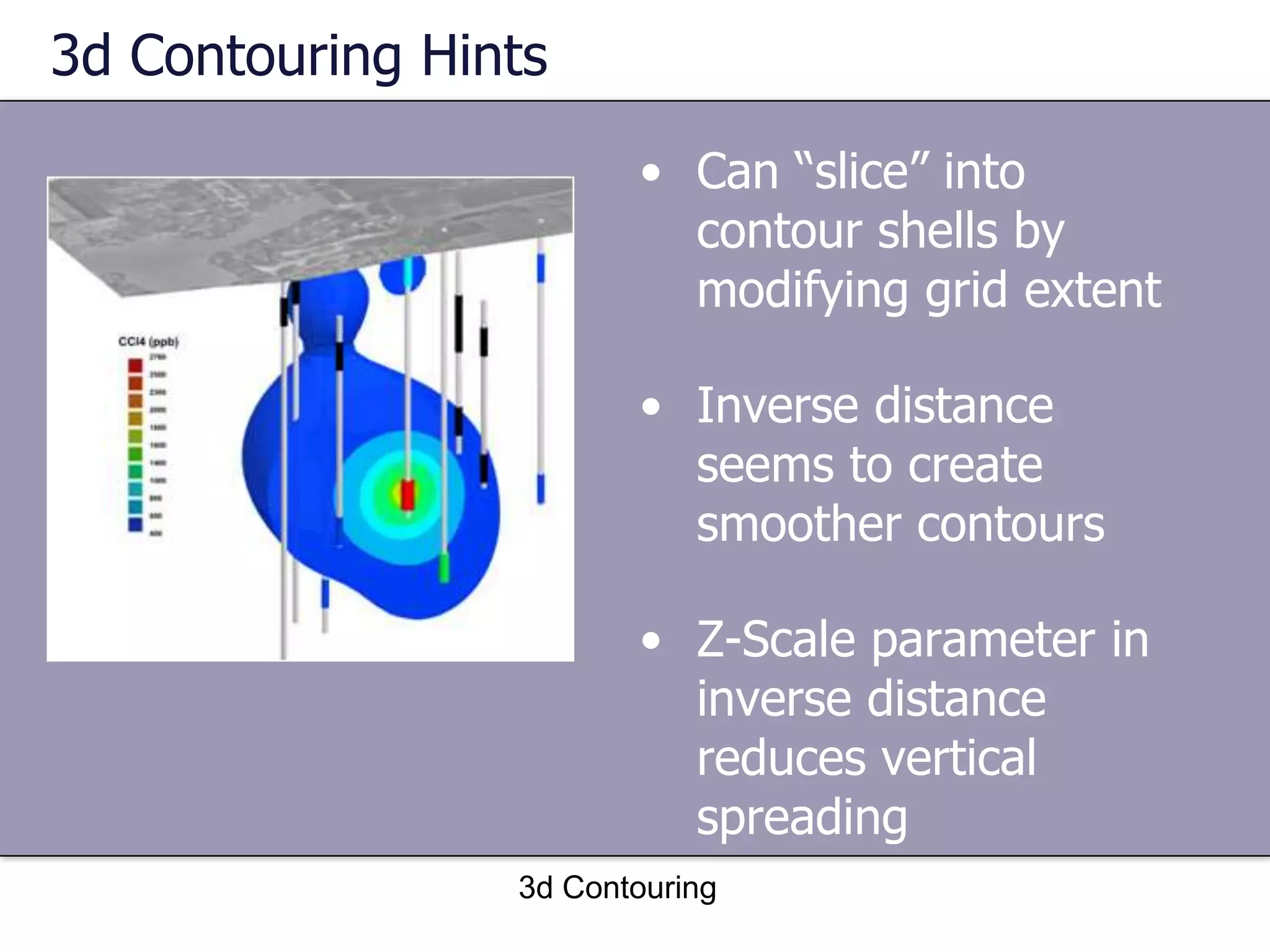 EnviroInsite training workshop - Creating three dimensional contours | PPTX
