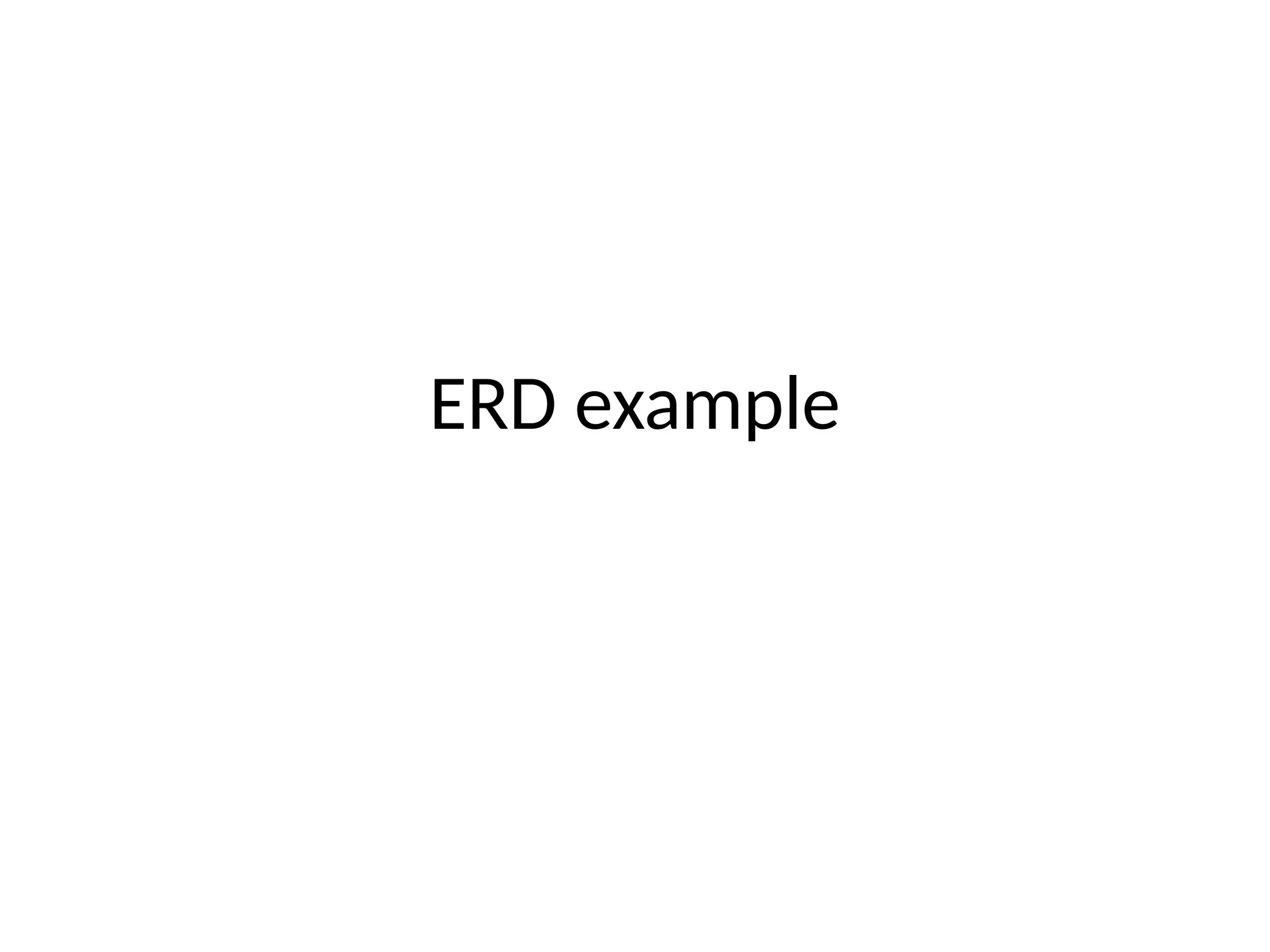 ER Diagram Example and Exercise for Database Management Systems | PPTX