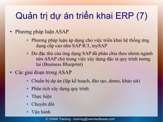 ERP 9. Lộ trình đầu tư giải pháp | PPT