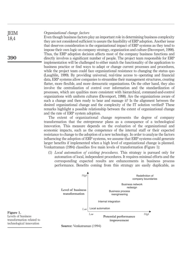 9. Factors Affecting Erp System Adoption | PDF