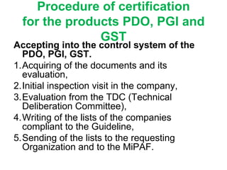 Presentation of control and certification system in EU | PDF