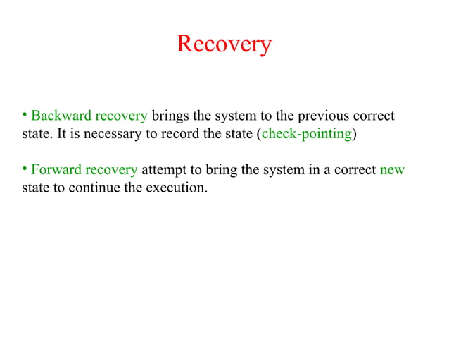 9 fault-tolerance | PPT