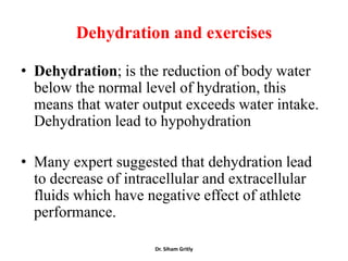 9 -fluids and exercise | PPTX