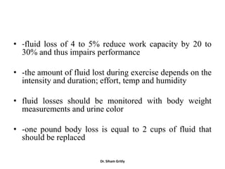 9 -fluids and exercise | PPTX