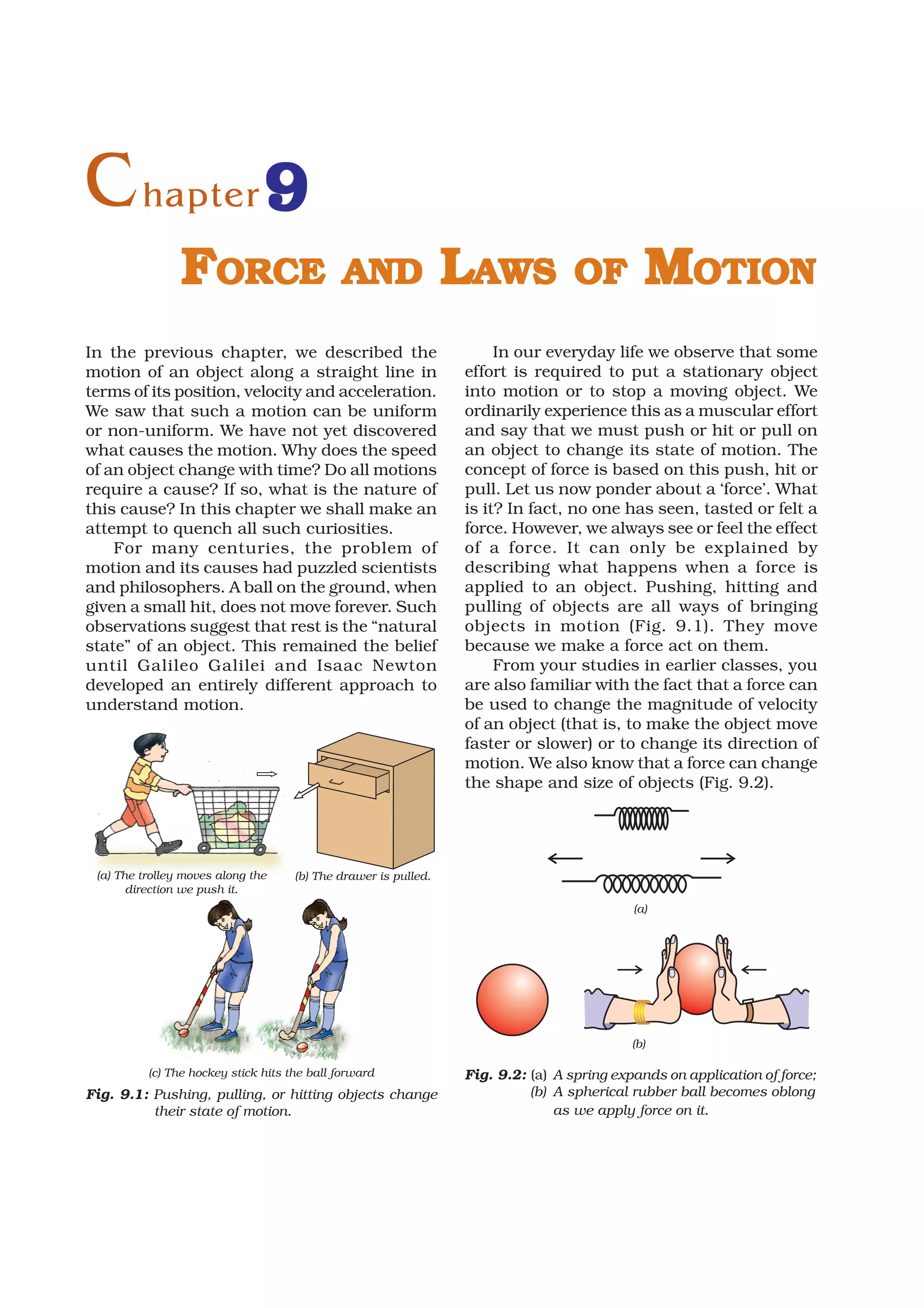 9 forces and laws of motion | PDF