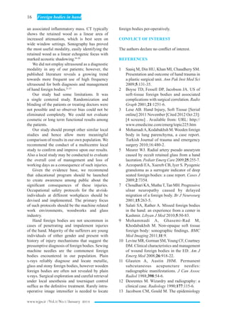 Foreign body hand | PDF